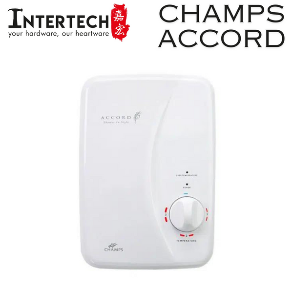 CHAMPS Accord Instant Water Heater - Intertech Hardware Singapore