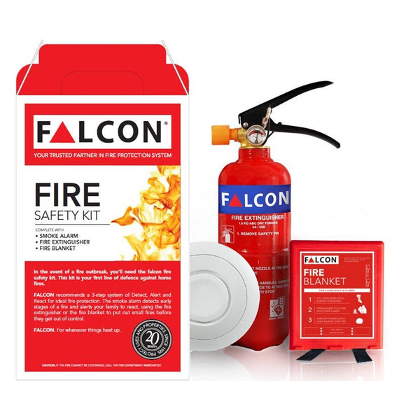 Falcon 3-In-1 Home Fire Safety Kit - Intertech Hardware Singapore