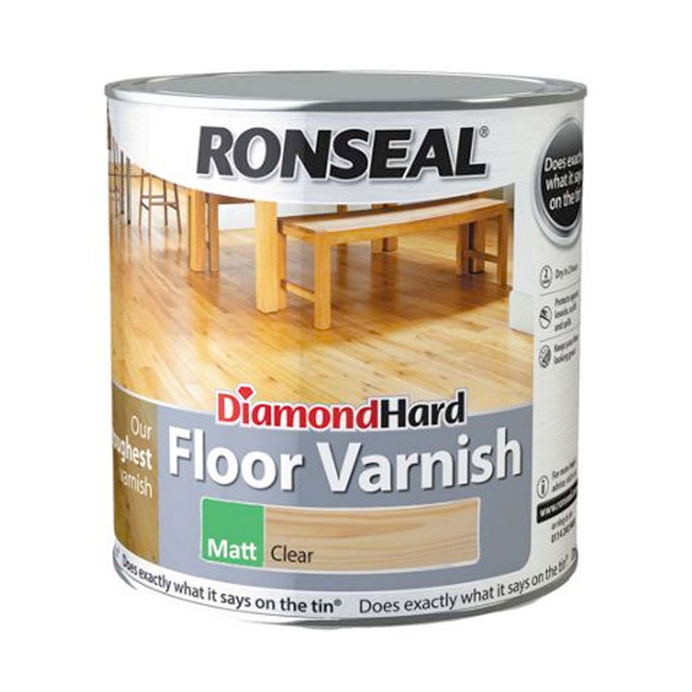 Ronseal Diamond Hard Floor Varnish Clear Matt 2.5L (37539) – Intertech ...